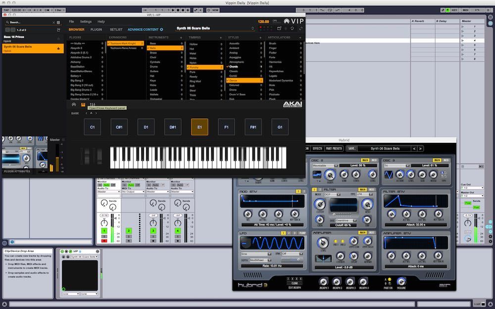 Review: Akai Advance 49 MIDI controller with VIP VSTi host software ...