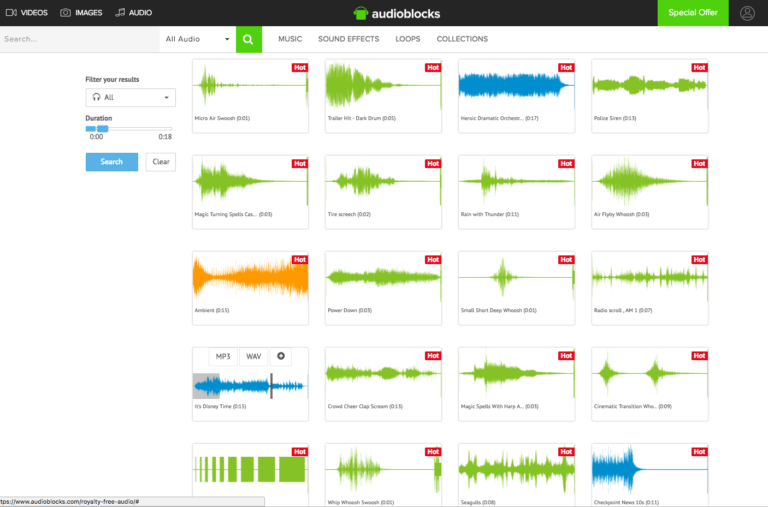 Review: AudioBlocks Subscription Loop & Sound Effect Site - DJ TechTools